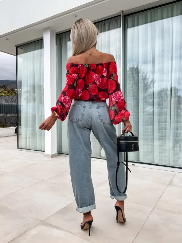 BLUZKA HISZPANKA RED ROSES | Ubrania, obuwie oraz dodatki dla kobiet