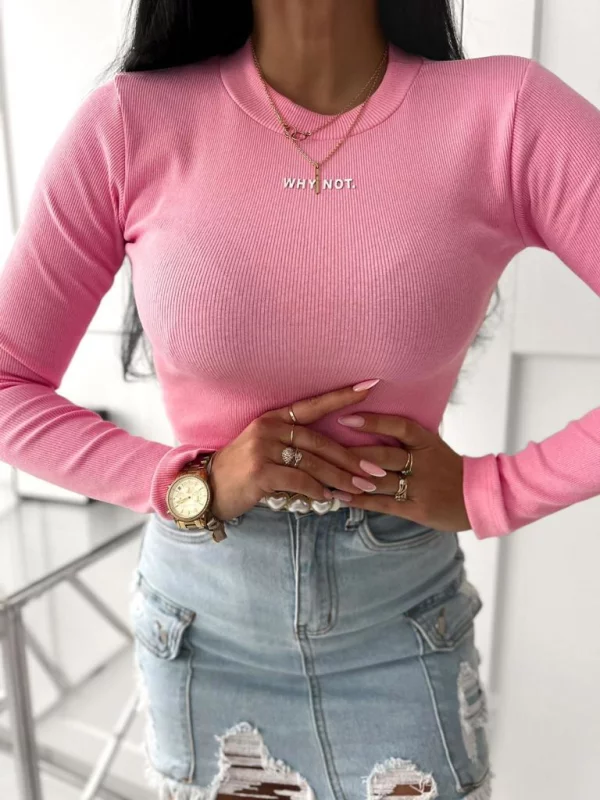 BLUZKA WHY NOT PINK | Ubrania, obuwie oraz dodatki dla kobiet