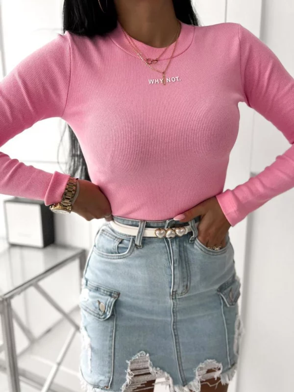 BLUZKA WHY NOT PINK | Ubrania, obuwie oraz dodatki dla kobiet
