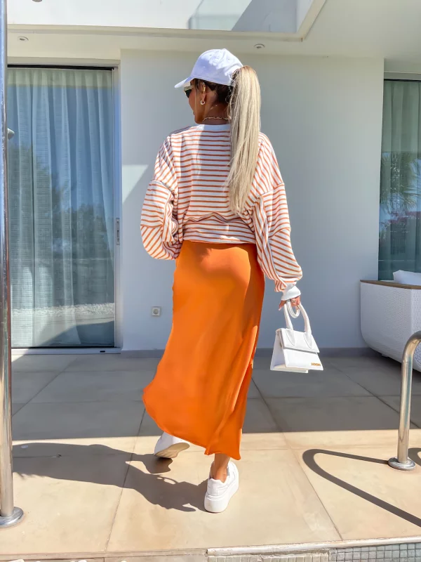 BLUZA OVERSIZE SUPER LOOK ORANGE | Ubrania, obuwie oraz dodatki dla kobiet