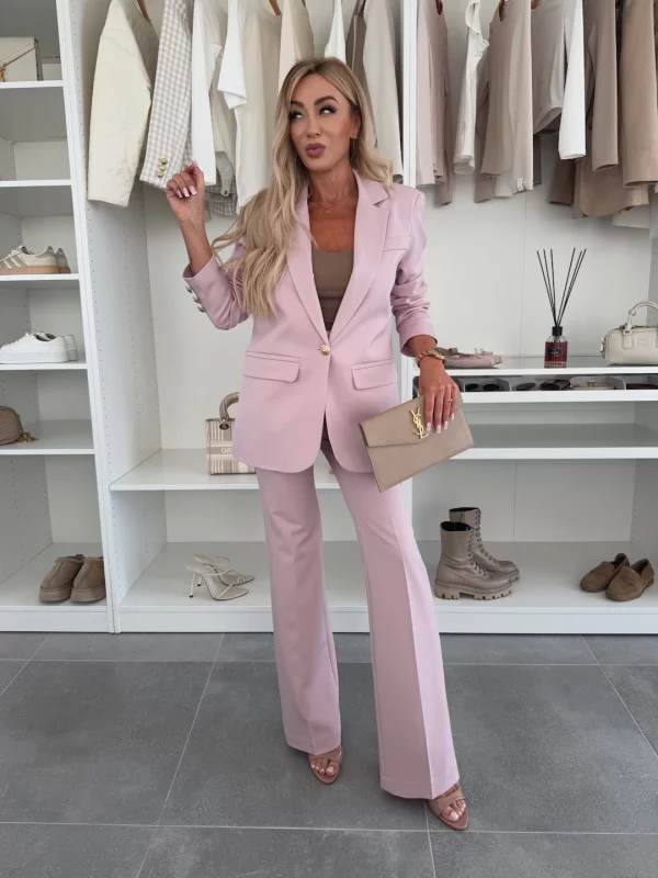 MARYNARKA KLASYCZNA LAURA PUDROWY RÓŻ | Ubrania, obuwie oraz dodatki ...