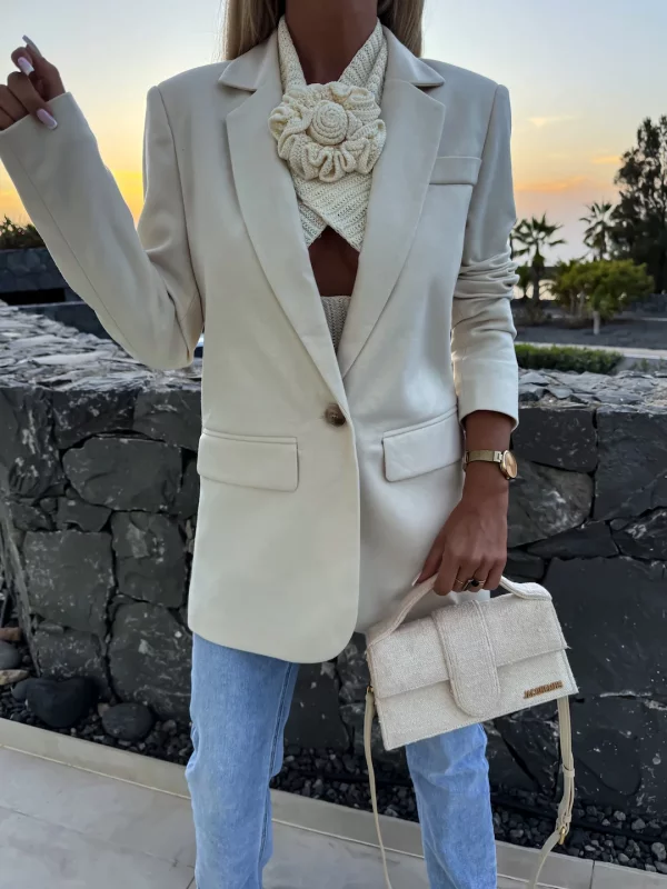 MARYNARKA KLASYCZNA LAURA CREAM | Ubrania, obuwie oraz dodatki dla kobiet