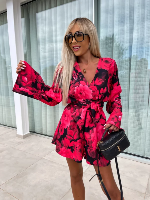 KOMBINEZON WATER GARDEN RED ROSES | Ubrania, obuwie oraz dodatki dla kobiet