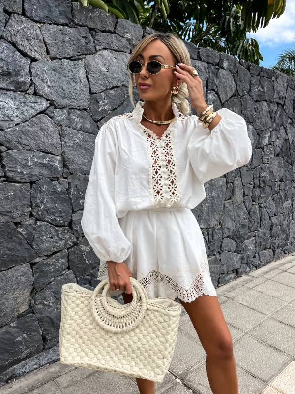 KOMPLET 2-CZĘŚCIOWY BOHO STYLE CREAM | Ubrania, obuwie oraz dodatki dla ...