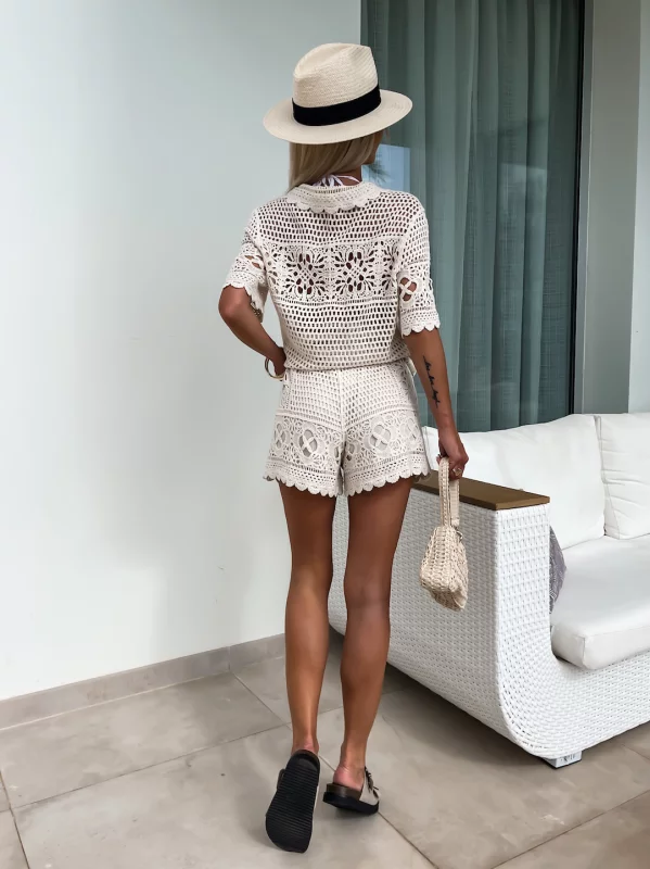 KOMPLET 2-CZĘŚCIOWY HOLIDAY TIME BEIGE | Ubrania, obuwie oraz dodatki ...