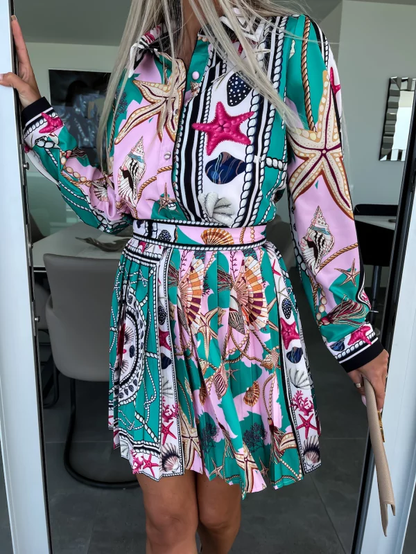 KOMPLET MOANA GREEN | Ubrania, obuwie oraz dodatki dla kobiet