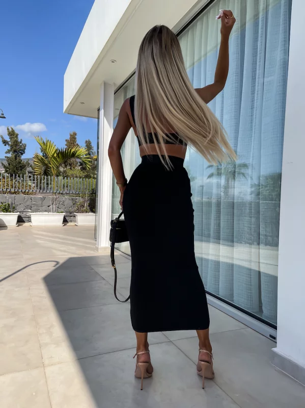 KOMPLET Z PASKIEM PRIMAVERA BLACK | Ubrania, obuwie oraz dodatki dla kobiet