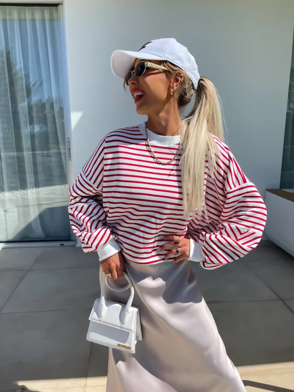 BLUZA OVERSIZE SUPER LOOK CREAM | Ubrania, obuwie oraz dodatki dla kobiet