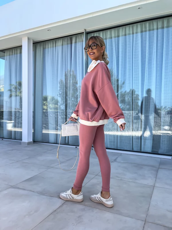 KOMPLET 2- CZĘŚCIOWY FIT ROSE DUO ANTIQUE PINK | Ubrania, obuwie oraz ...