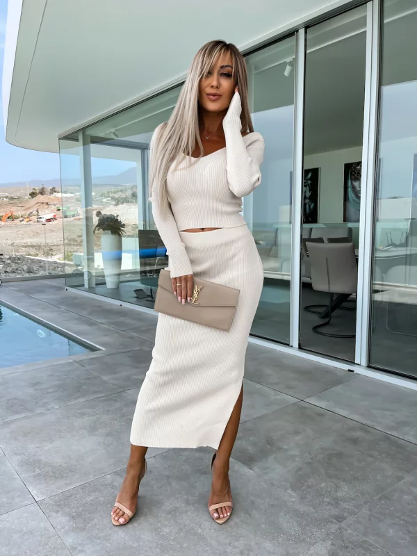 KOMPLET W PRĄŻEK PENNY LIGHT BEIGE | Ubrania, obuwie oraz dodatki dla ...