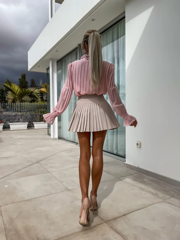 KOSZULA PLISOWANA MAVIS PINK | Ubrania, obuwie oraz dodatki dla kobiet