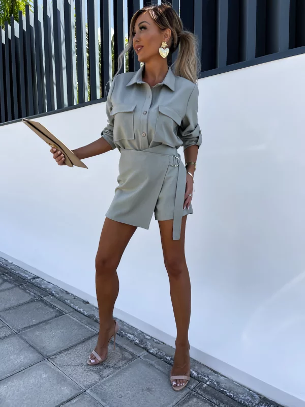 SPÓDNICO-SPODENKI AMA LIGHT KHAKI | Ubrania, obuwie oraz dodatki dla kobiet