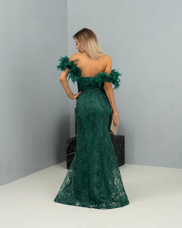 SUKIENKA MAXI BORN ROYAL GREEN | Ubrania, obuwie oraz dodatki dla kobiet