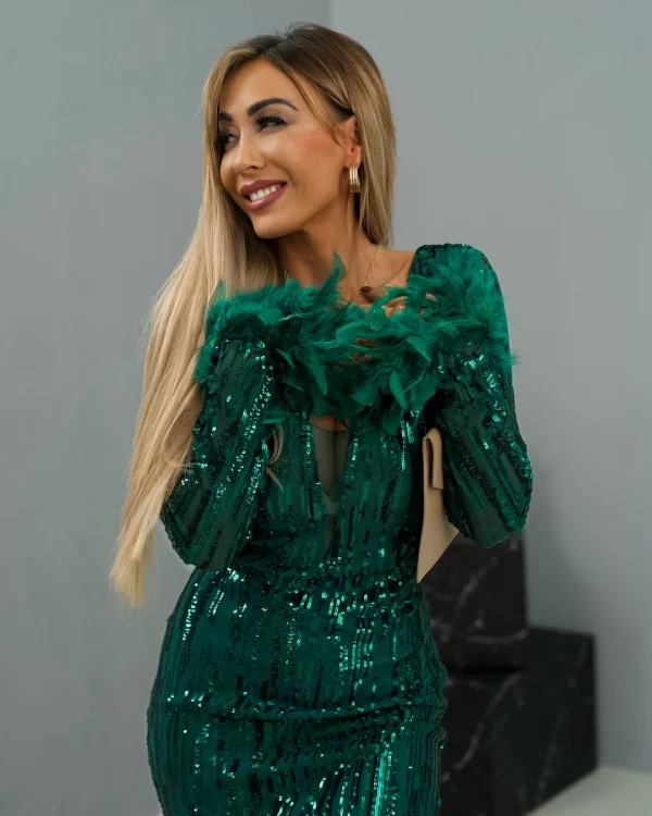 SUKIENKA MAXI BORN ROYAL GREEN | Ubrania, obuwie oraz dodatki dla kobiet