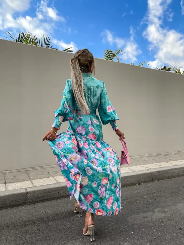 SUKIENKA MAXI OCEAN EYE TURQUOISE | Ubrania, obuwie oraz dodatki dla kobiet