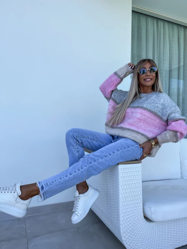 SWETER ROSLYN GRAY | Ubrania, obuwie oraz dodatki dla kobiet