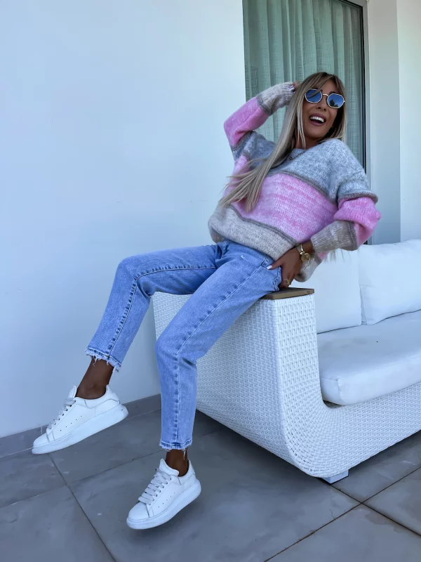 SWETER ROSLYN GRAY | Ubrania, obuwie oraz dodatki dla kobiet