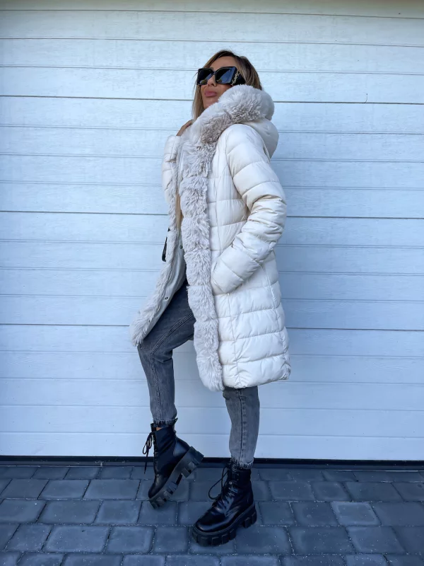 KURTKA DWUSTRONNA WALTER CREAM | Ubrania, obuwie oraz dodatki dla kobiet