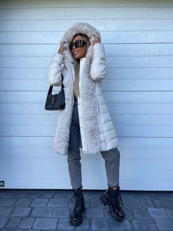 KURTKA DWUSTRONNA WALTER CREAM | Ubrania, obuwie oraz dodatki dla kobiet