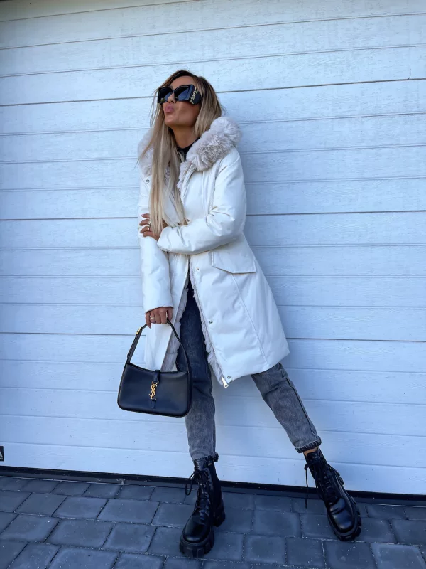 KURTKA DWUSTRONNA WALTER CREAM | Ubrania, obuwie oraz dodatki dla kobiet