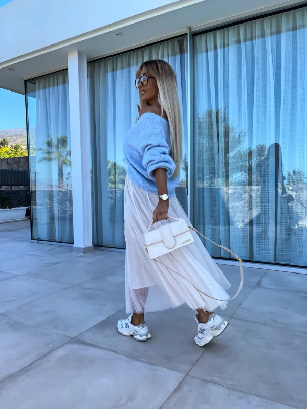 SPÓDNICA TIULOWA DAISY BEIGE | Ubrania, obuwie oraz dodatki dla kobiet