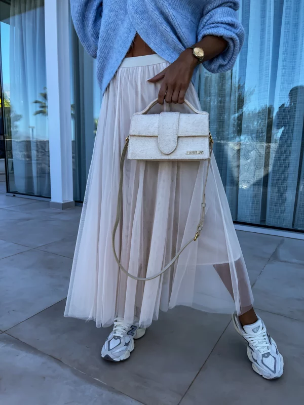 SPÓDNICA TIULOWA DAISY BEIGE | Ubrania, obuwie oraz dodatki dla kobiet