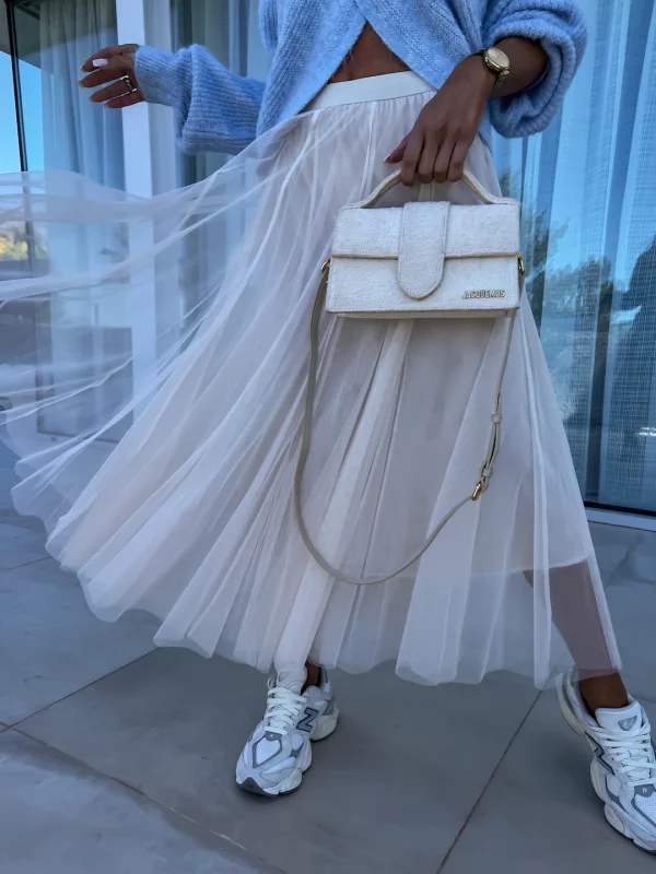 SPÓDNICA TIULOWA DAISY BEIGE | Ubrania, obuwie oraz dodatki dla kobiet