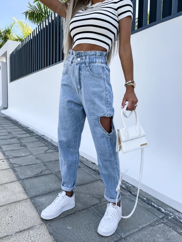 SPODNIE JEANSOWE COMO BLUE | Ubrania, obuwie oraz dodatki dla kobiet