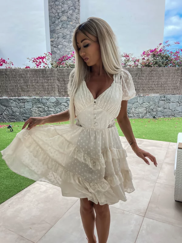 SUKIENKA ANDREA SHORT CREAM | Ubrania, obuwie oraz dodatki dla kobiet