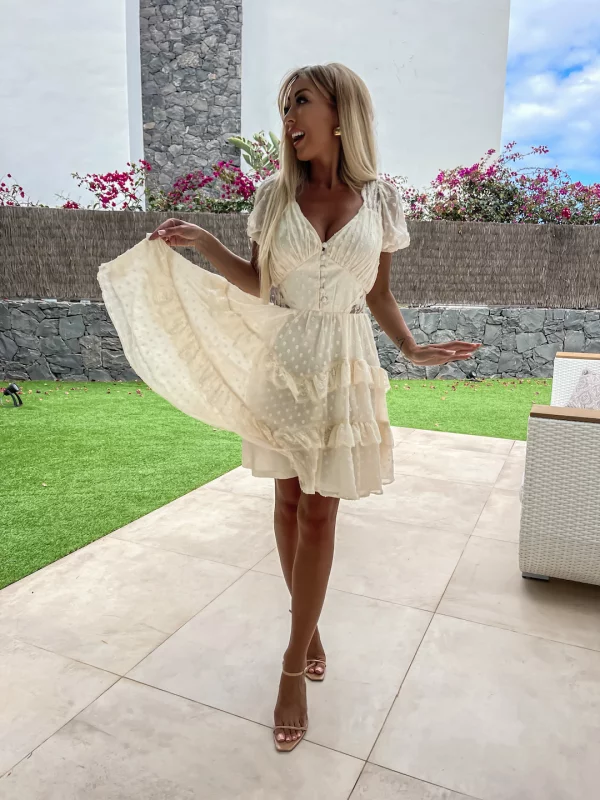 SUKIENKA ANDREA SHORT CREAM | Ubrania, obuwie oraz dodatki dla kobiet