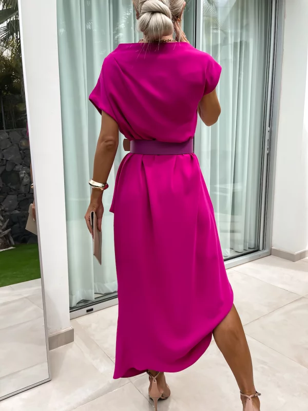 SUKIENKA ASYMETRYCZNA AQUA FUCHSIA | Ubrania, obuwie oraz dodatki dla kobiet