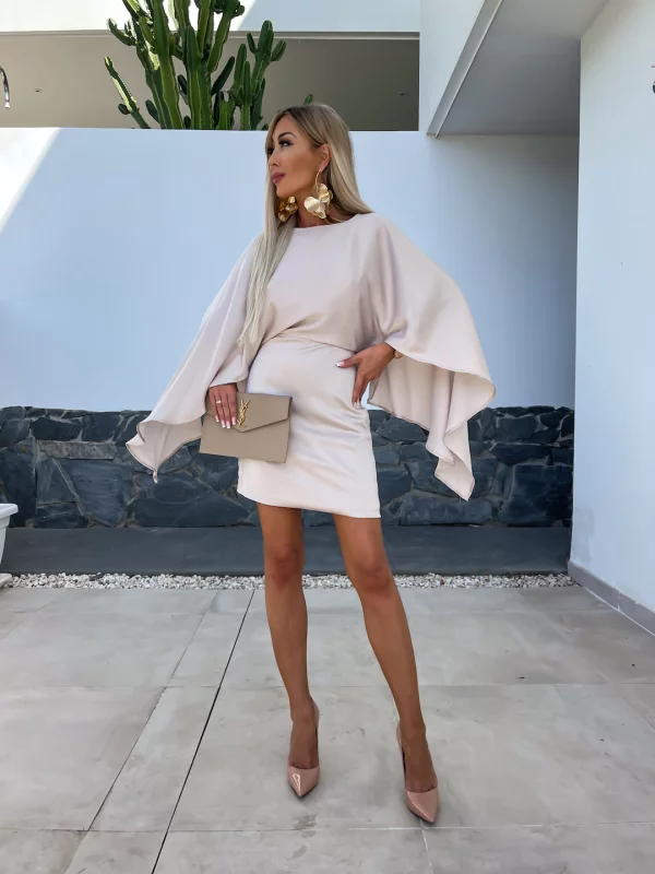 SUKIENKA ISABELLA BEIGE | Ubrania, obuwie oraz dodatki dla kobiet