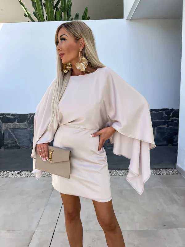 SUKIENKA ISABELLA BEIGE | Ubrania, obuwie oraz dodatki dla kobiet