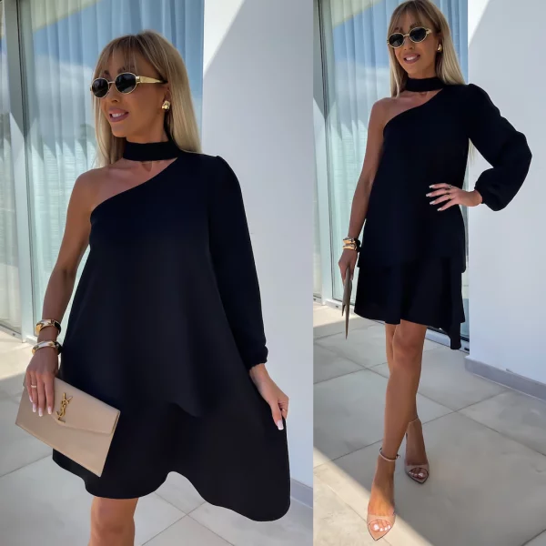 SUKIENKA Z CHOKEREM BY CHICACA BLACK | Ubrania, obuwie oraz dodatki dla ...