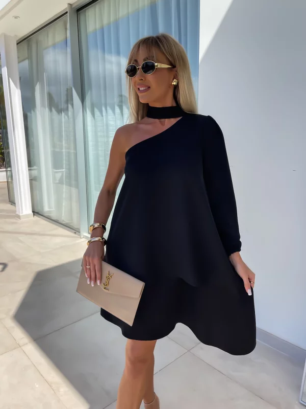 SUKIENKA Z CHOKEREM BY CHICACA BLACK | Ubrania, obuwie oraz dodatki dla ...