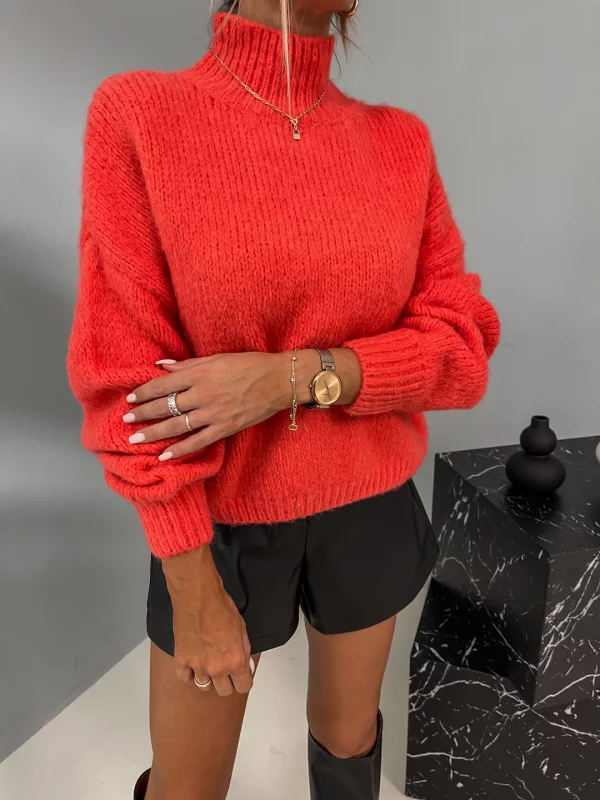 SWETER FESTIVAL OF COLORS CORAL | Ubrania, obuwie oraz dodatki dla kobiet