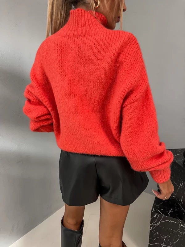 SWETER FESTIVAL OF COLORS CORAL | Ubrania, obuwie oraz dodatki dla kobiet