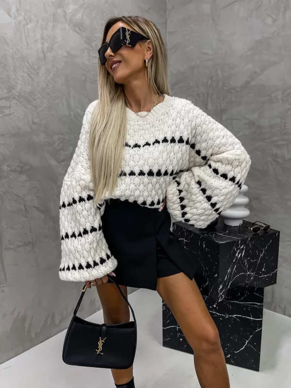 SWETER MEGGIE CREAM | Ubrania, obuwie oraz dodatki dla kobiet